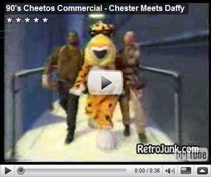 Chester Cheetah cartoon cat – “It ain’t easy bein’ cheesy” – Michael Broad